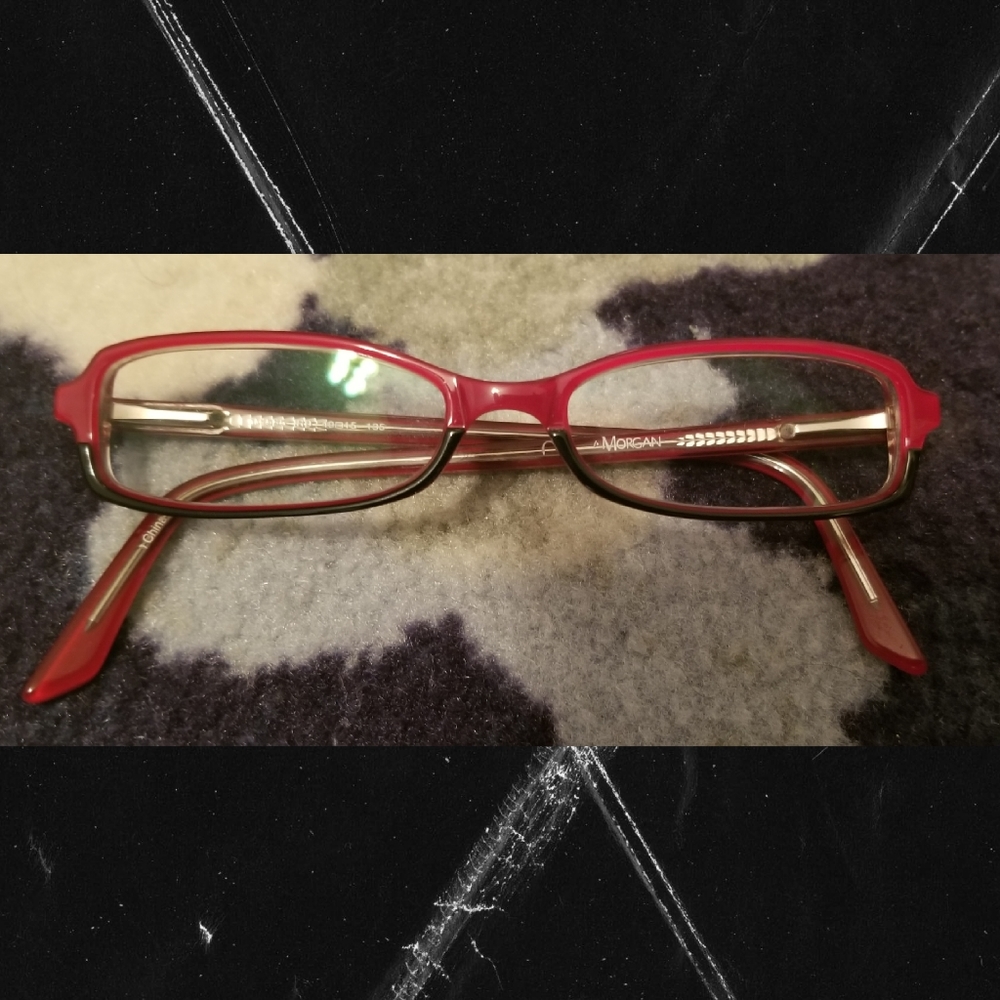 Small Red And Black Eyeglasses - Gem